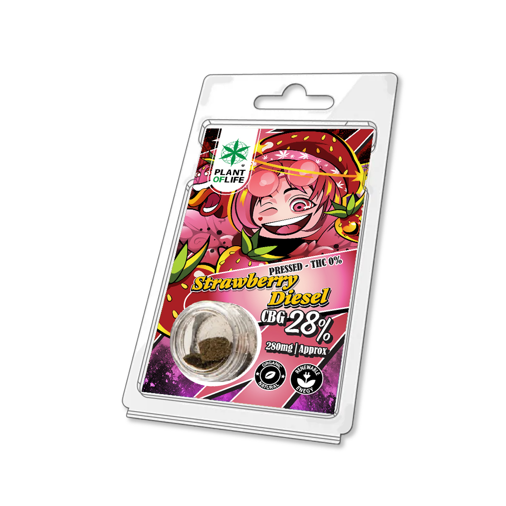 Strawberry Diesel Solid 28% CBG 1 gram - 4 Planets - smartshop-seedshop.com